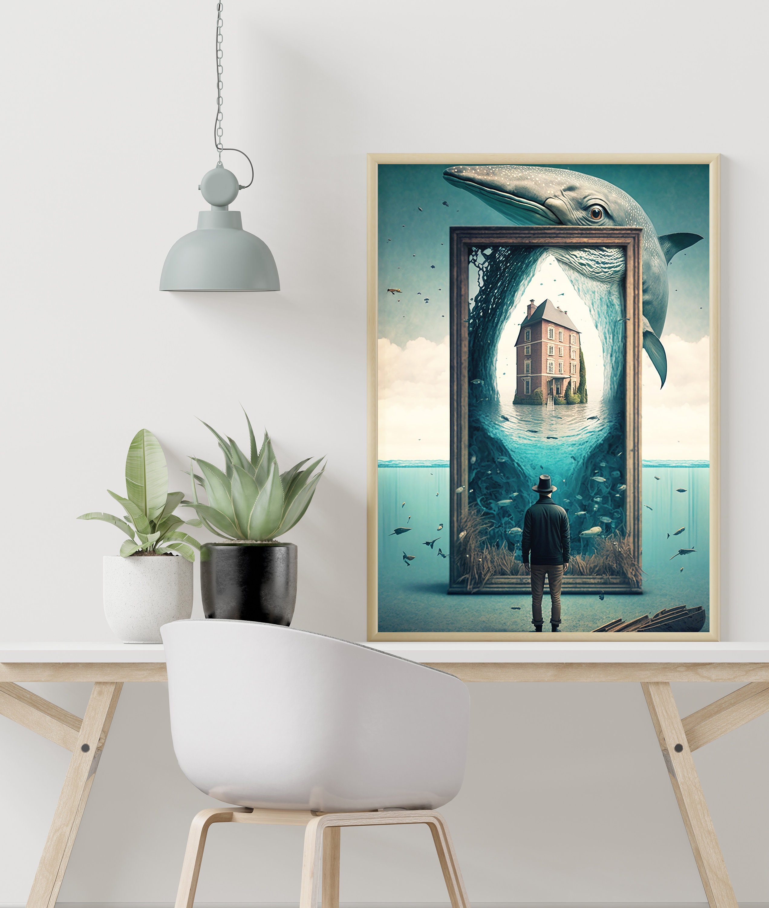 Surreal Art Poster Surrealism Print Art Surreal Art Wall Decor ...