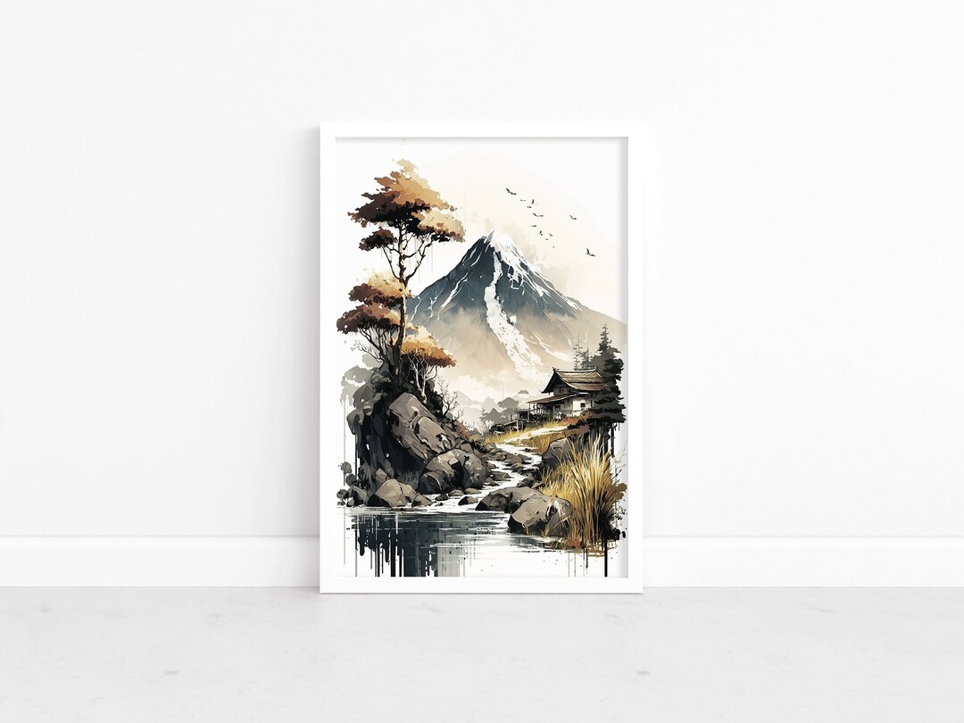 Japanese Landscape Poster | Japan Wall Art Poster | Japanese Print ...
