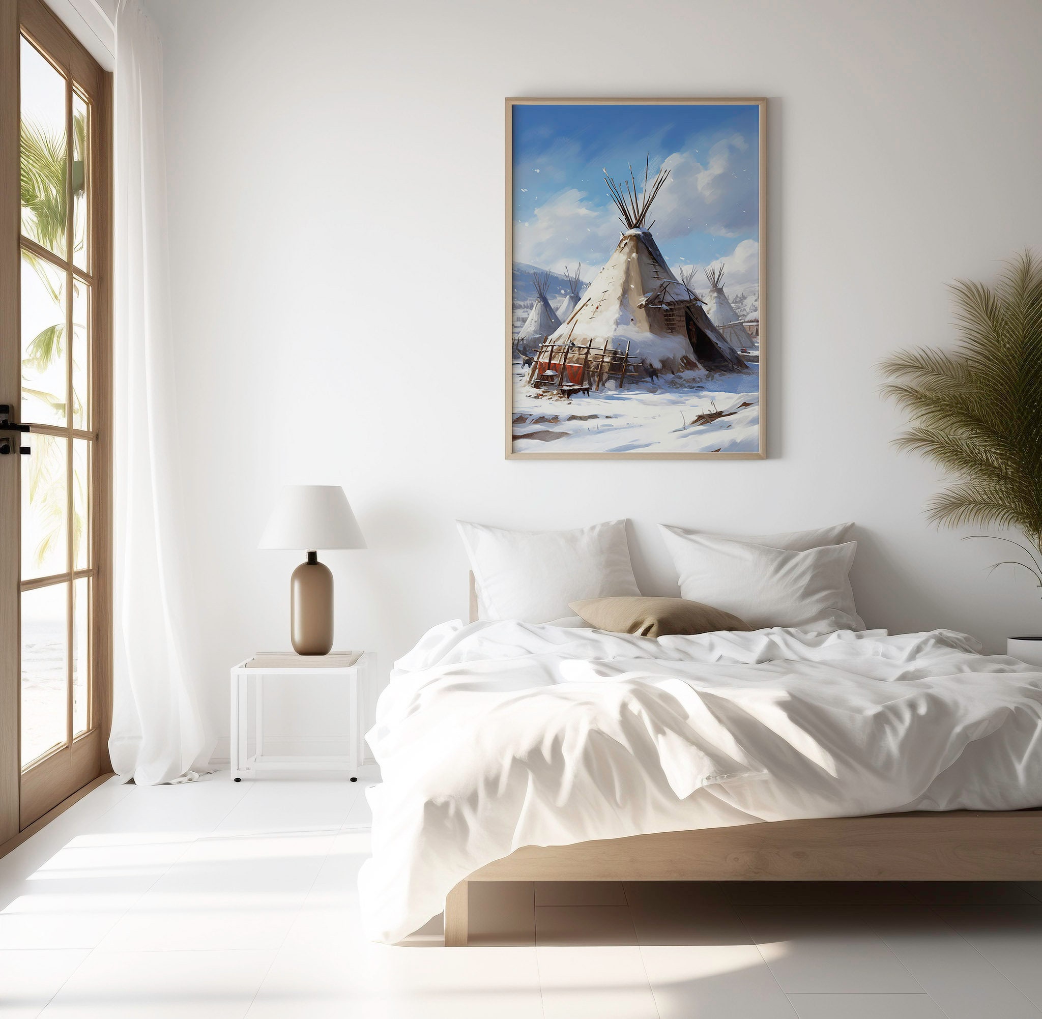 Native American Tipi Artistic Poster Indigenous Art Prints Southwestern ...