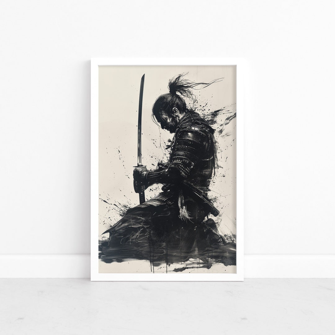 Samurai Legacy Poster | Majestic Samurai Art | Japanese Painting | Wall ...