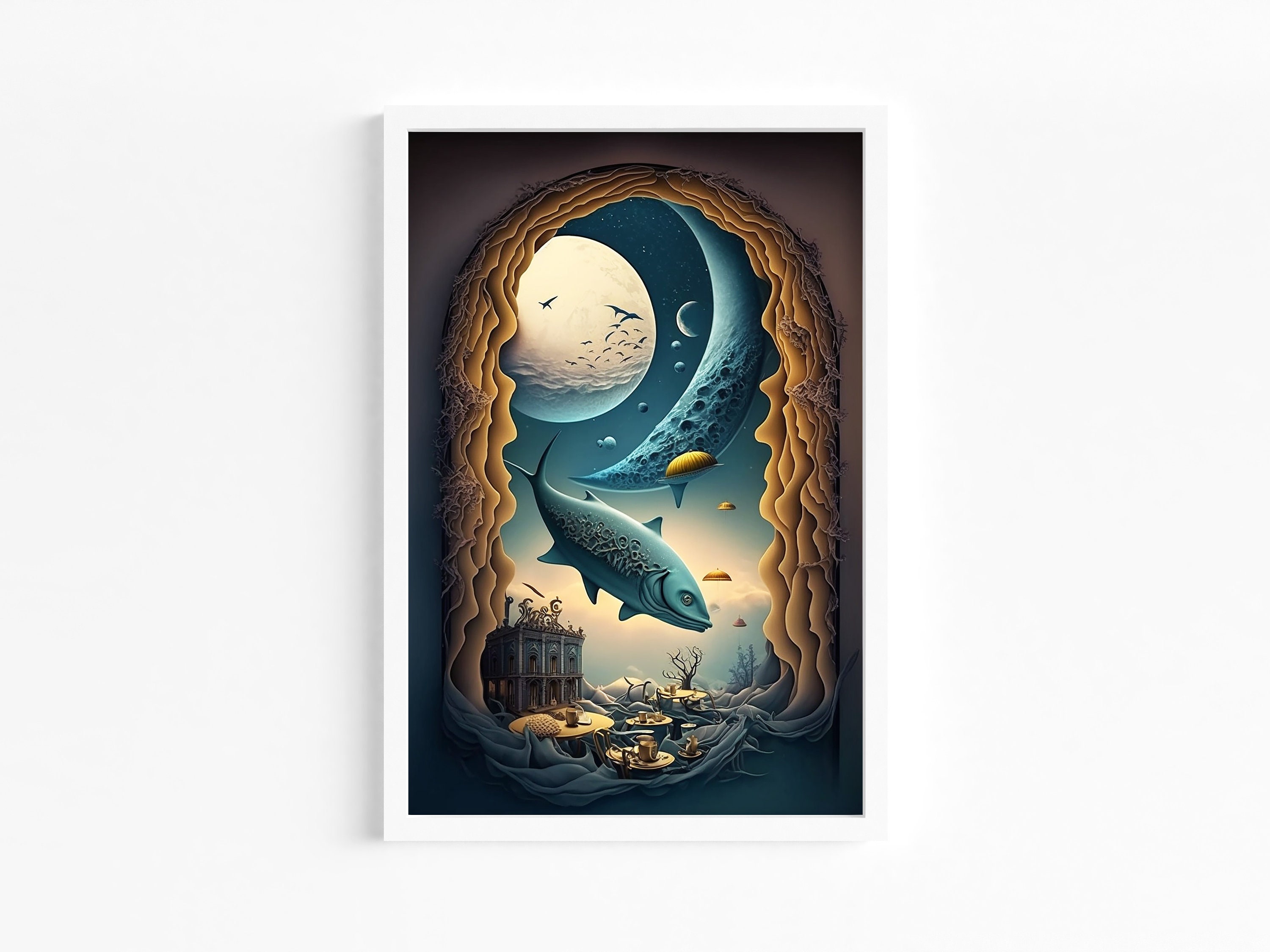 Surreal Poster | Surrealism Print Art | Surreal Art Wall Decor ...