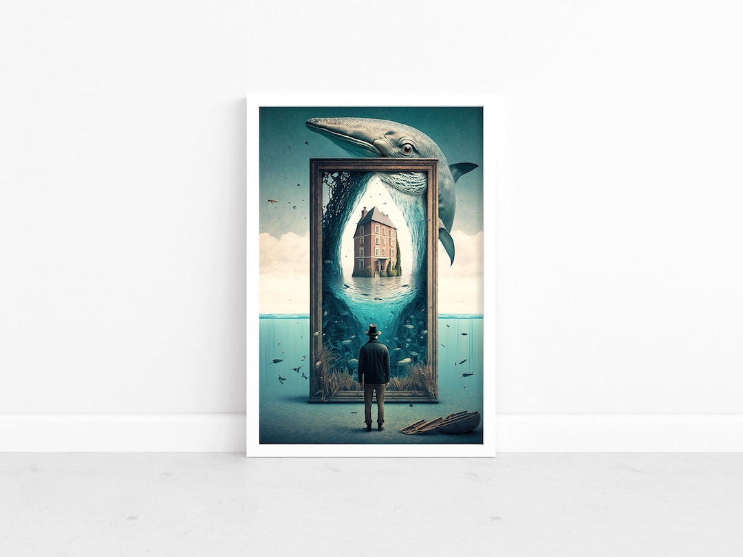 Surreal Art Poster | Surrealism Print Art | Surreal Art Wall Decor ...