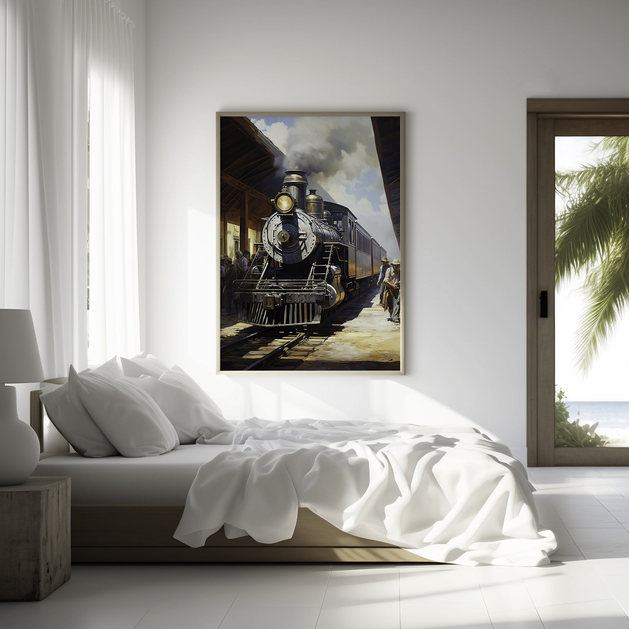 Western Depot Chronicles: Old West Train Poster Vintage Locomotive ...