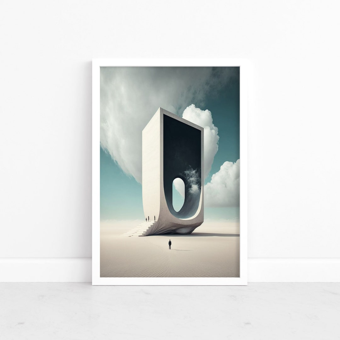 Ethereal Dreams: Surreal Artistic Poster Enigmatic Print Captivating ...