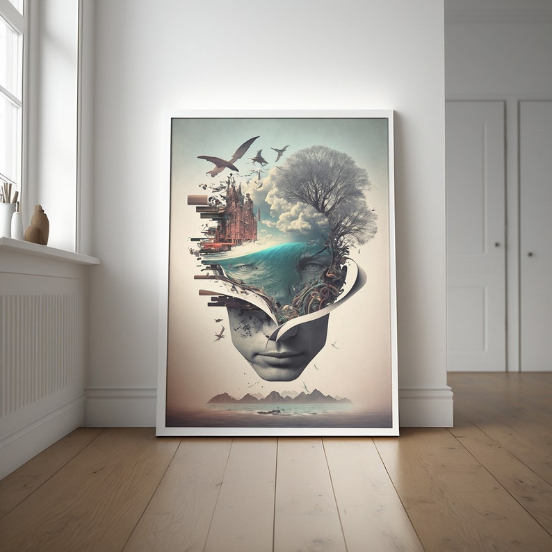Surreal Poster | Surrealism Print Art | Surreal Art Wall Decor ...