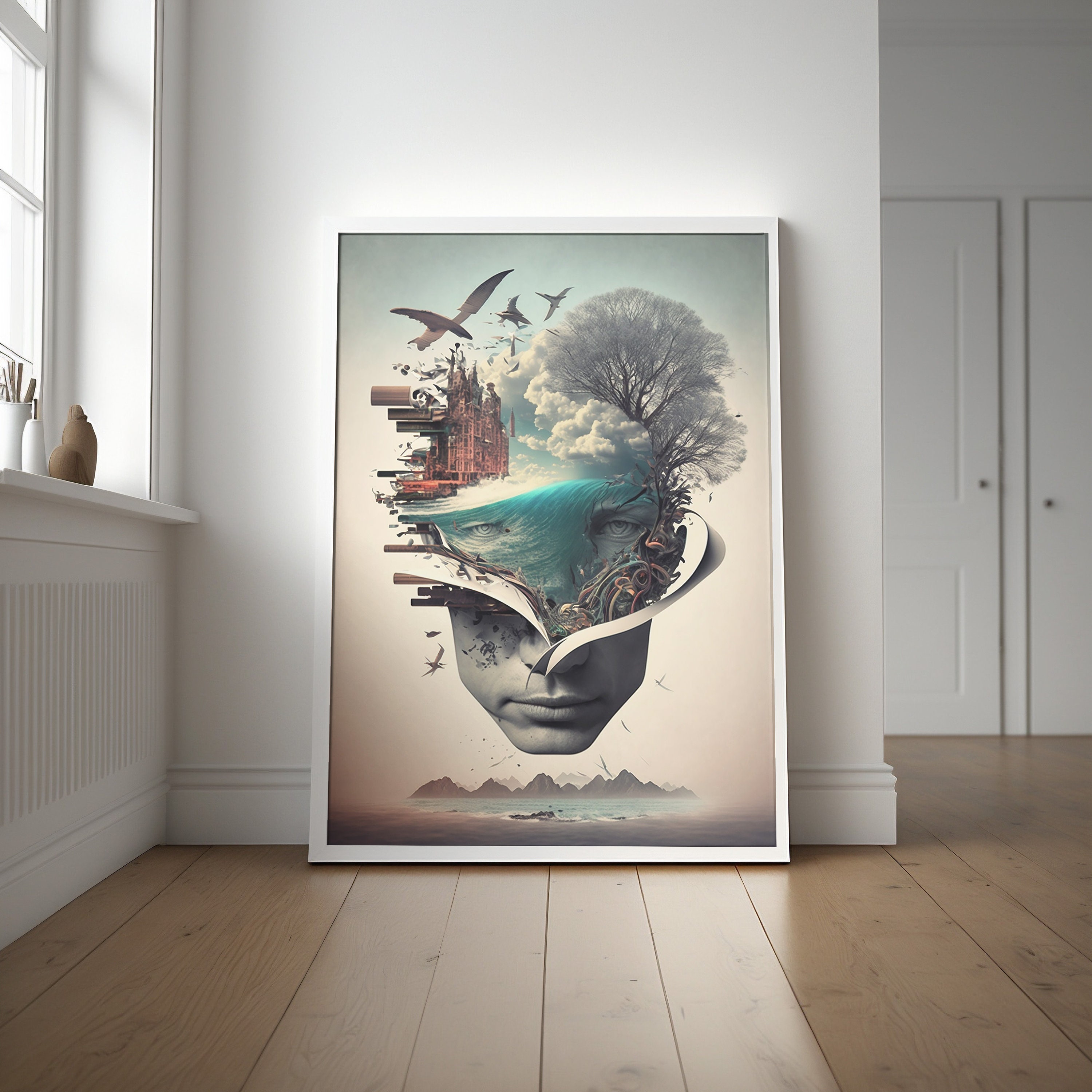 Surreal Poster | Surrealism Print Art | Surreal Art Wall Decor ...