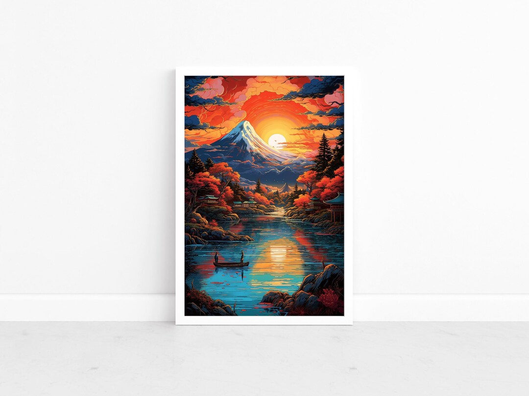 Zen Beauty: Japanese Landscape Poster | Embrace the Harmonious Splendor ...