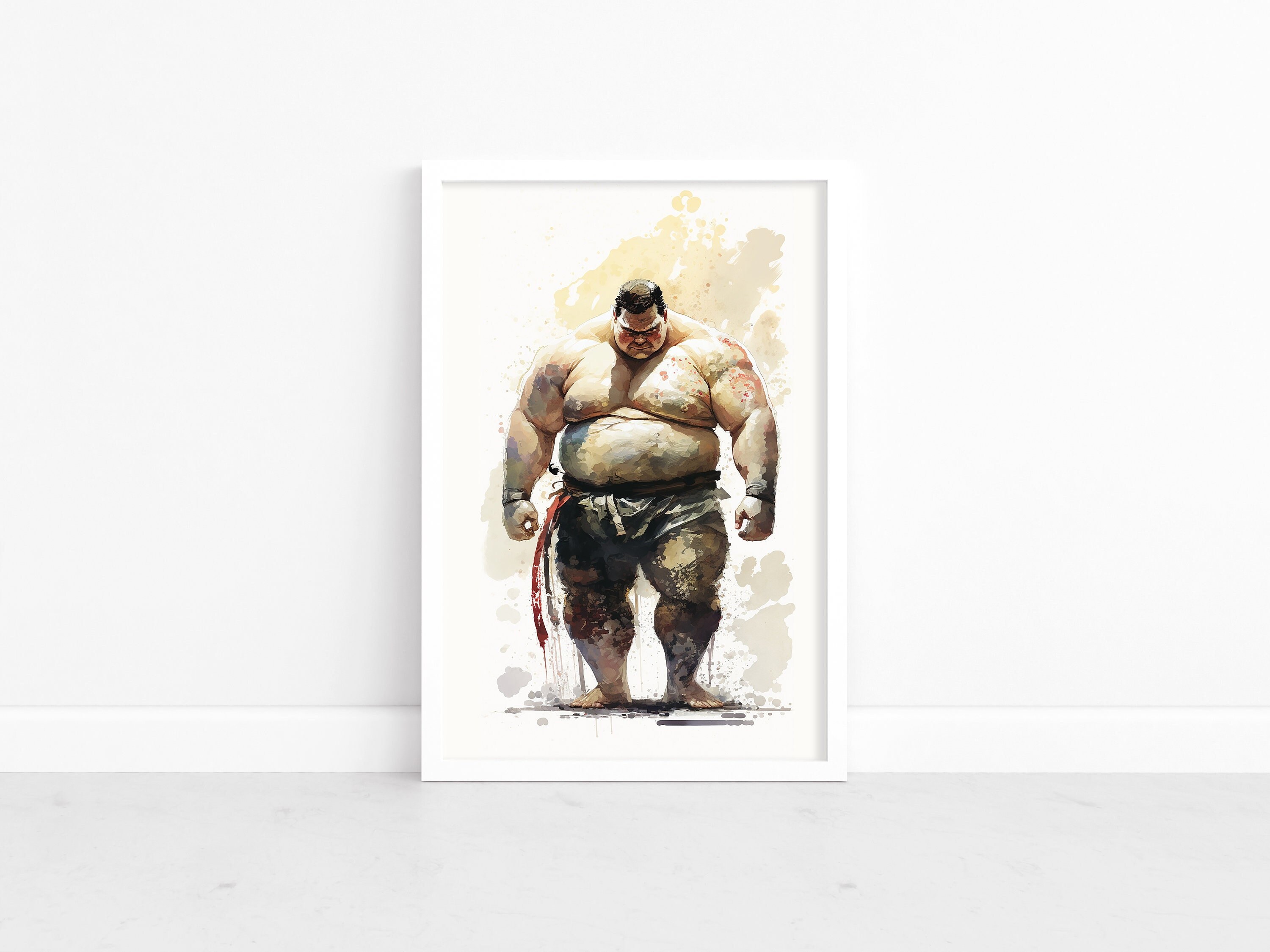 Sumo Wrestler Poster | Japanese Decor | Wall Art Decor | Original ...