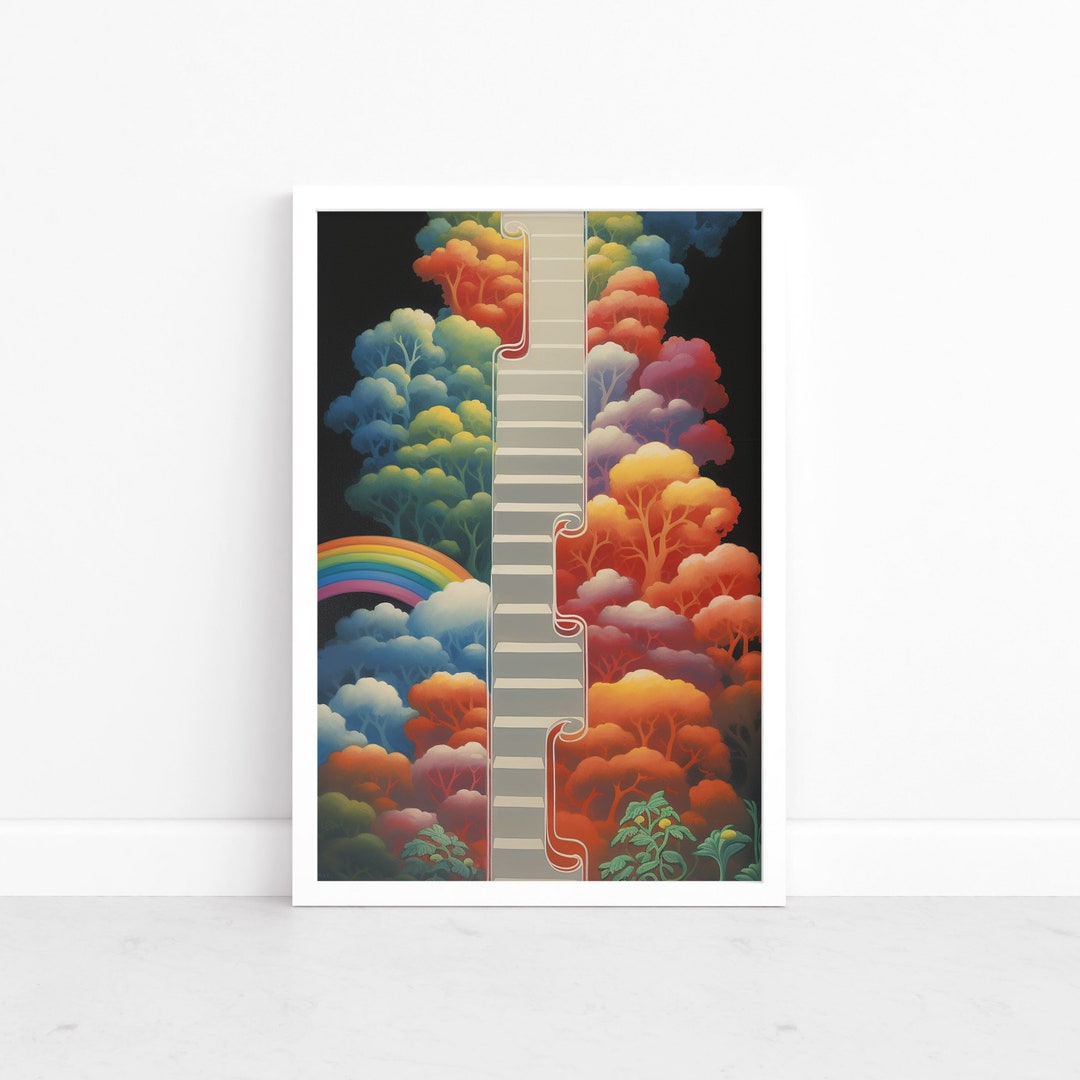 Retro Space Odyssey: Surreal Art Poster | Psychedelic Art Print | 70s ...