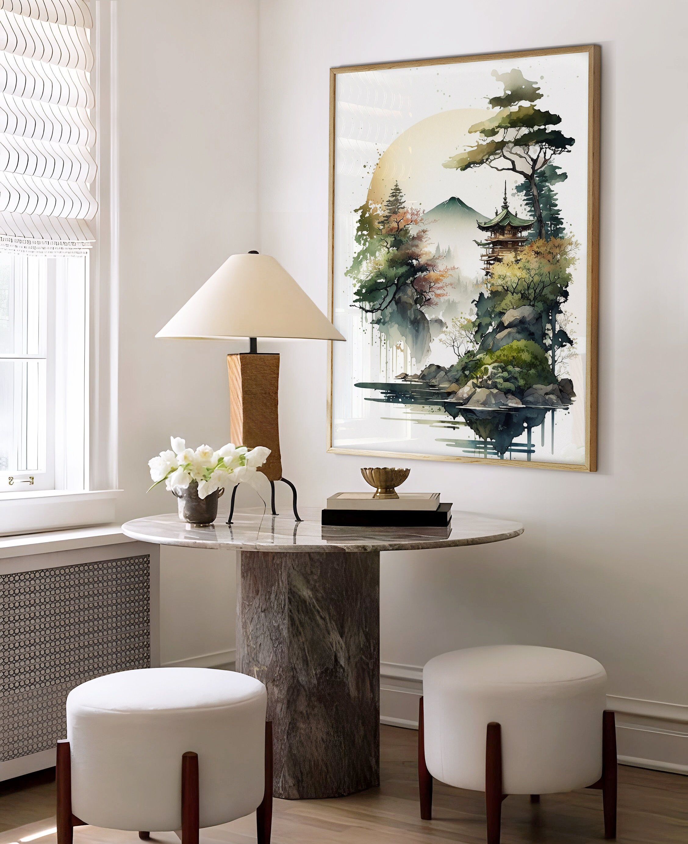 Japanese Landscape Poster Japan Wall Art Poster Japanese - Etsy