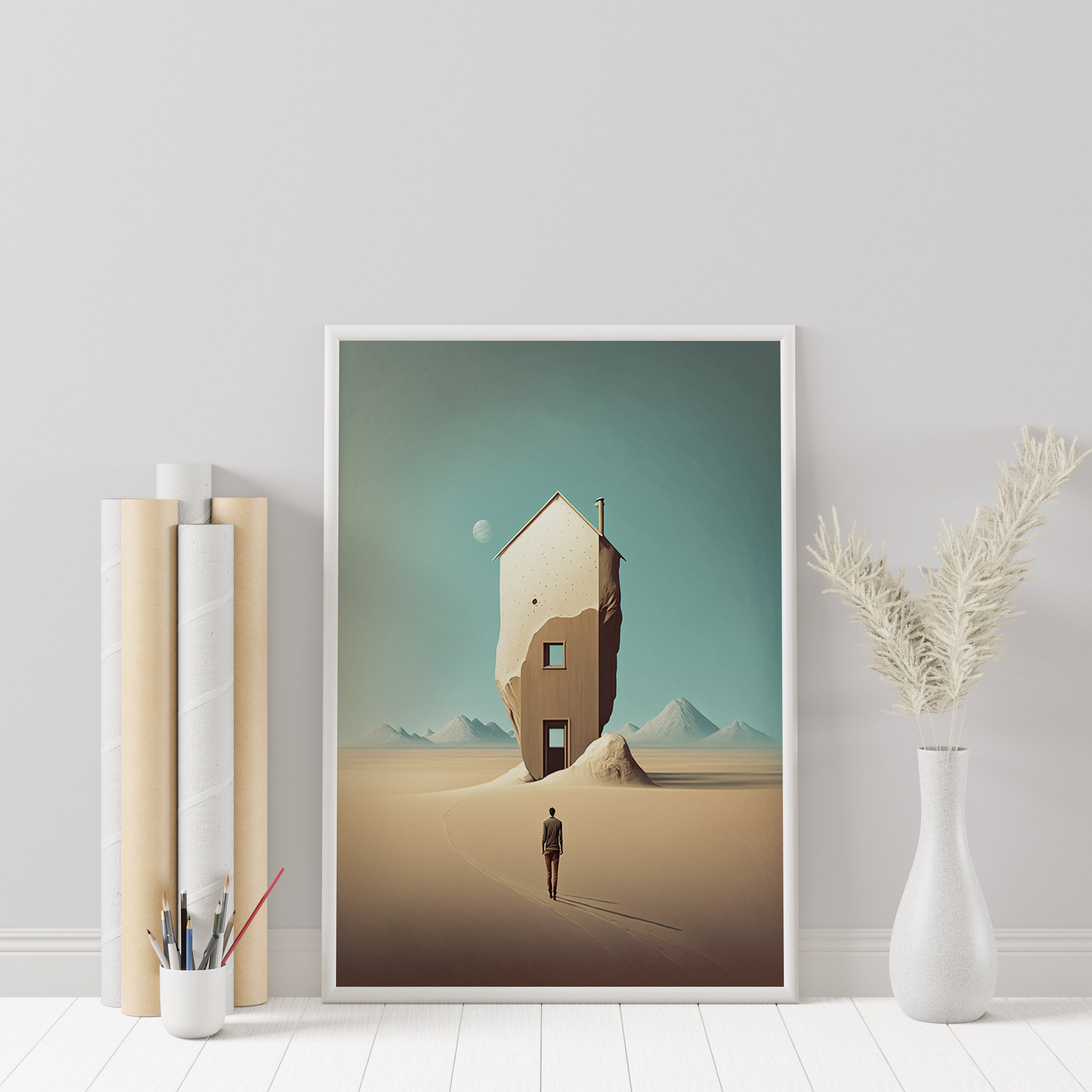 Mystical Melody: Surreal Artistic Poster | Enigmatic Print | Whimsical ...