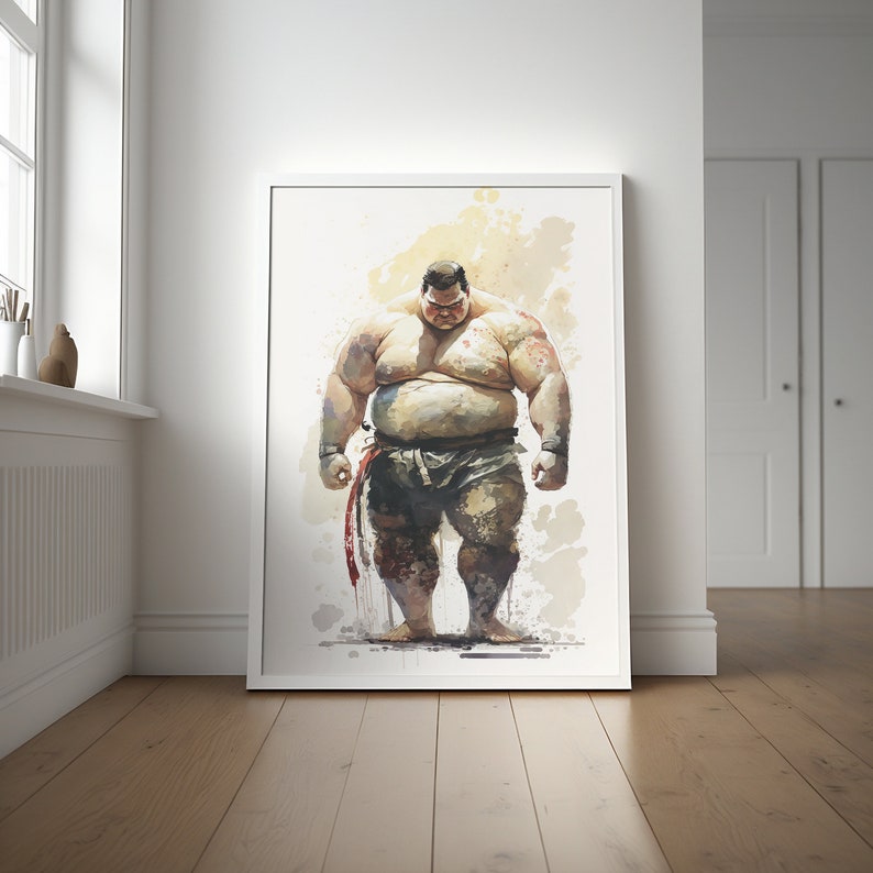 Sumo Wrestler Poster | Japanese Decor | Wall Art Decor | Original ...