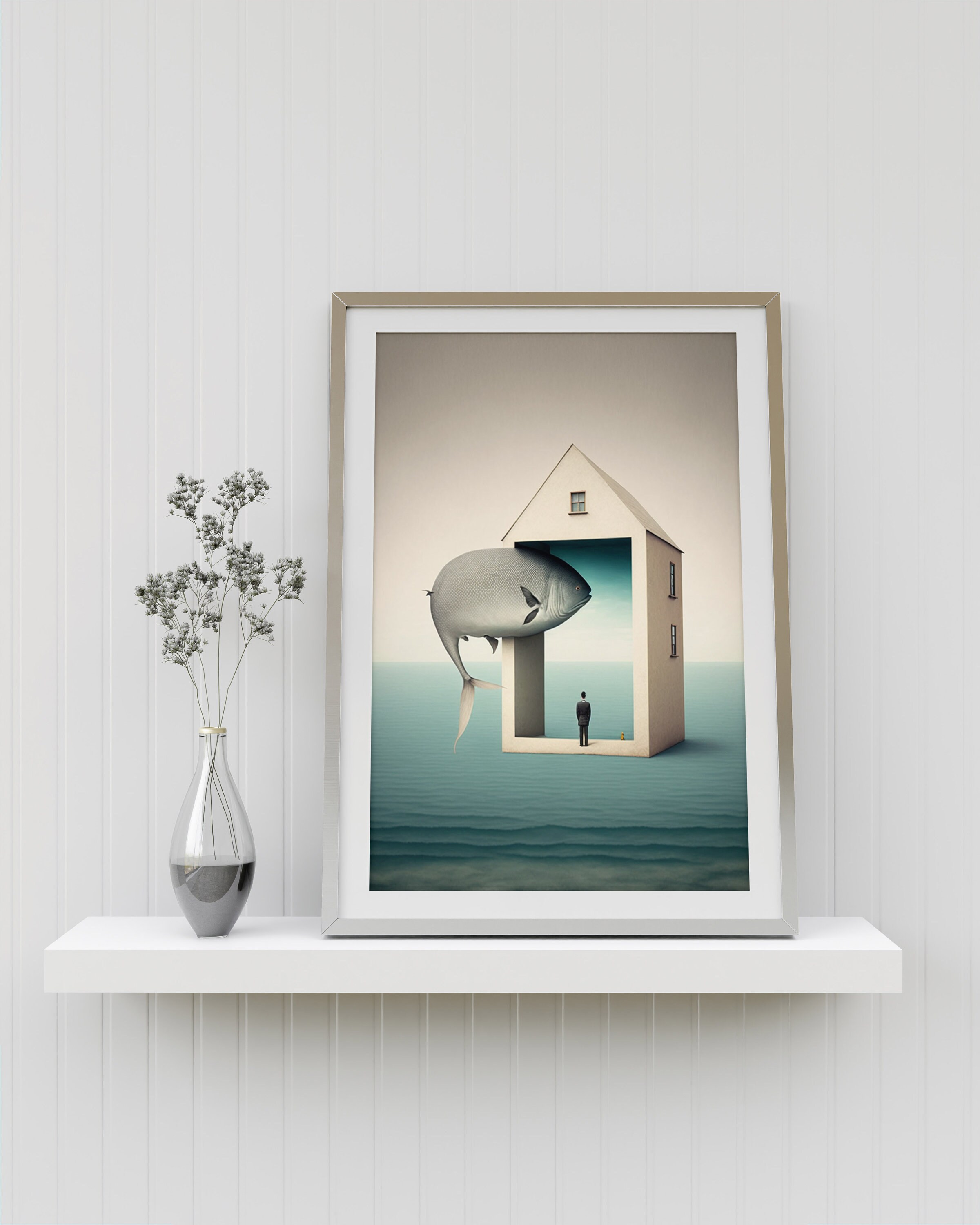 Surrealism Poster Surreal Art Wall Decor Surrealism Poster Illustration ...