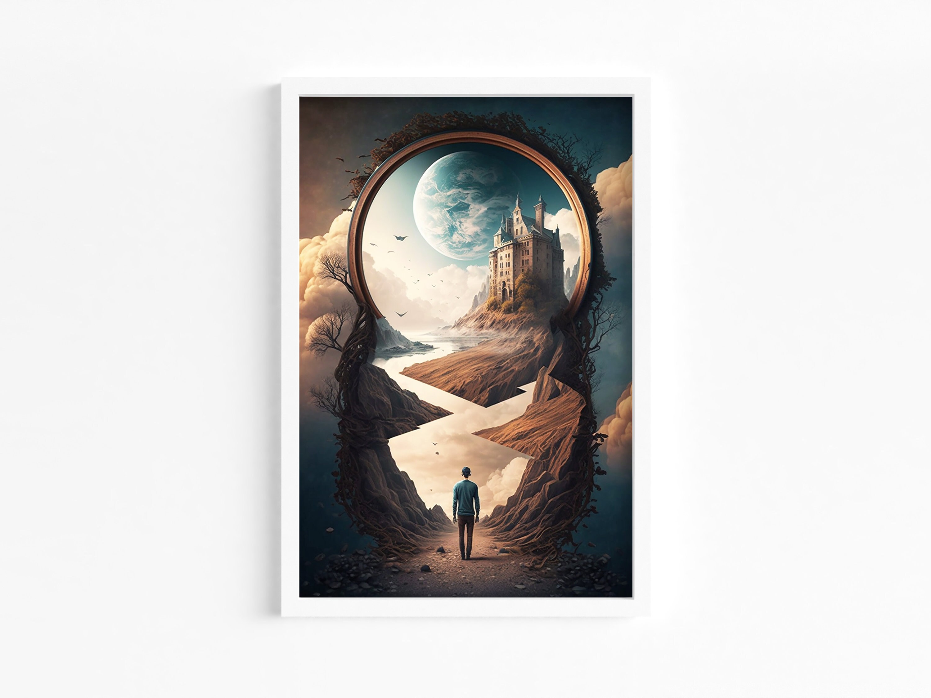 Surreal Art Poster Surrealism Print Art Surreal Art Wall Decor ...
