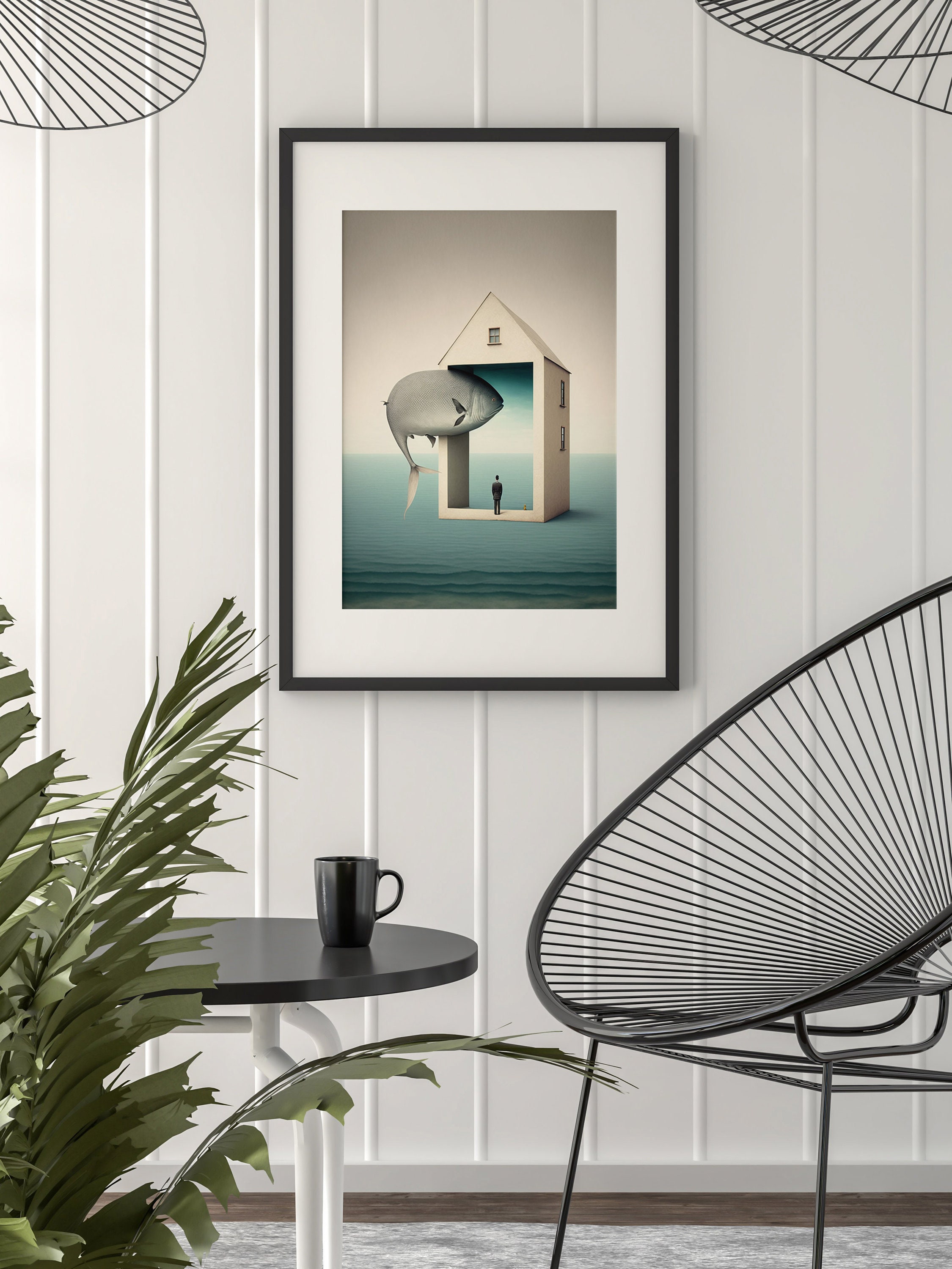 Surrealism Poster Surreal Art Wall Decor Surrealism Poster Illustration ...