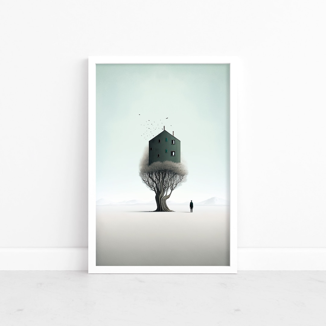 Mystical Surreal Artistic Poster | Captivating Print | Enigmatic Wall ...