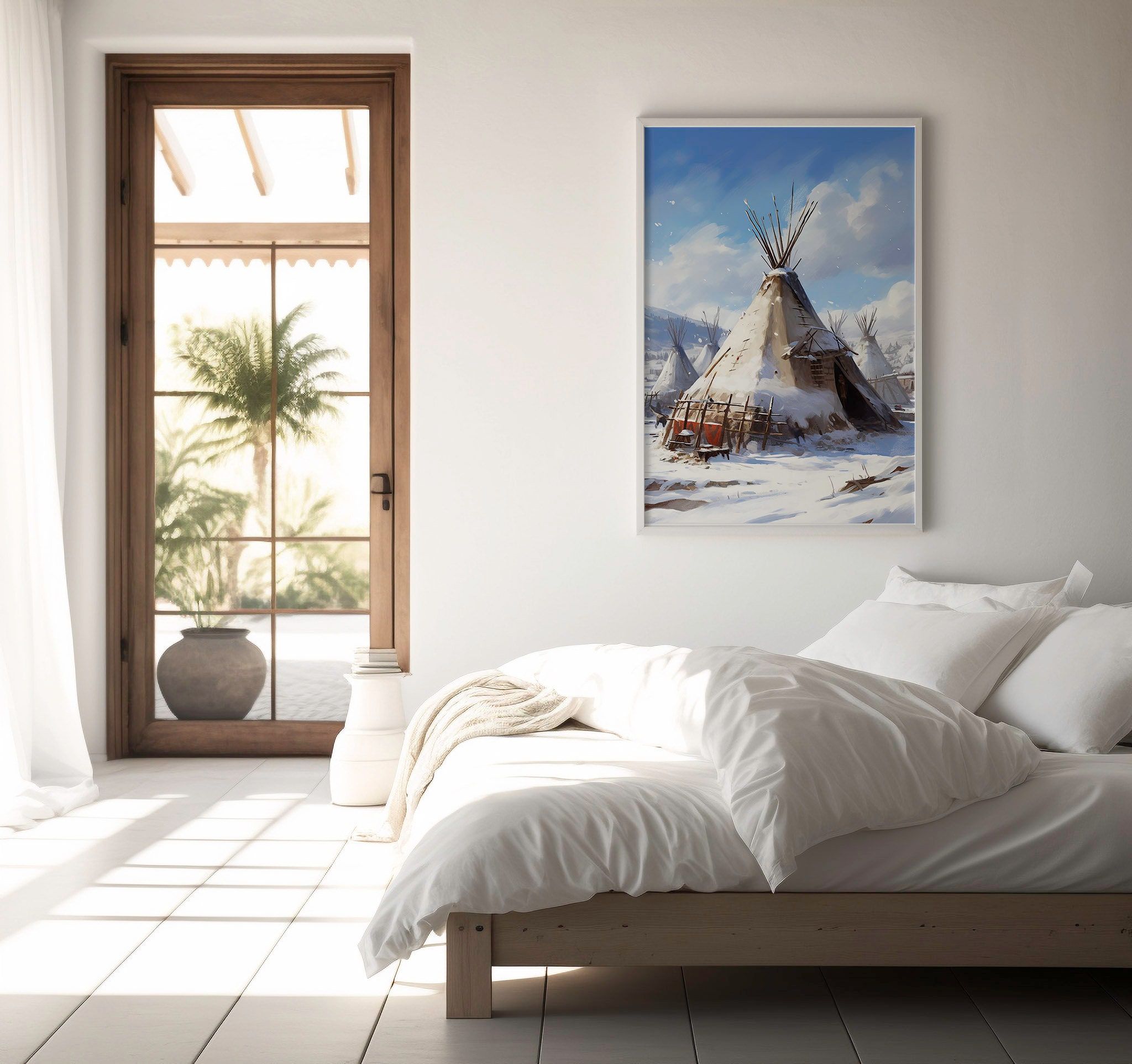 Native American Tipi Artistic Poster Indigenous Art Prints Southwestern ...