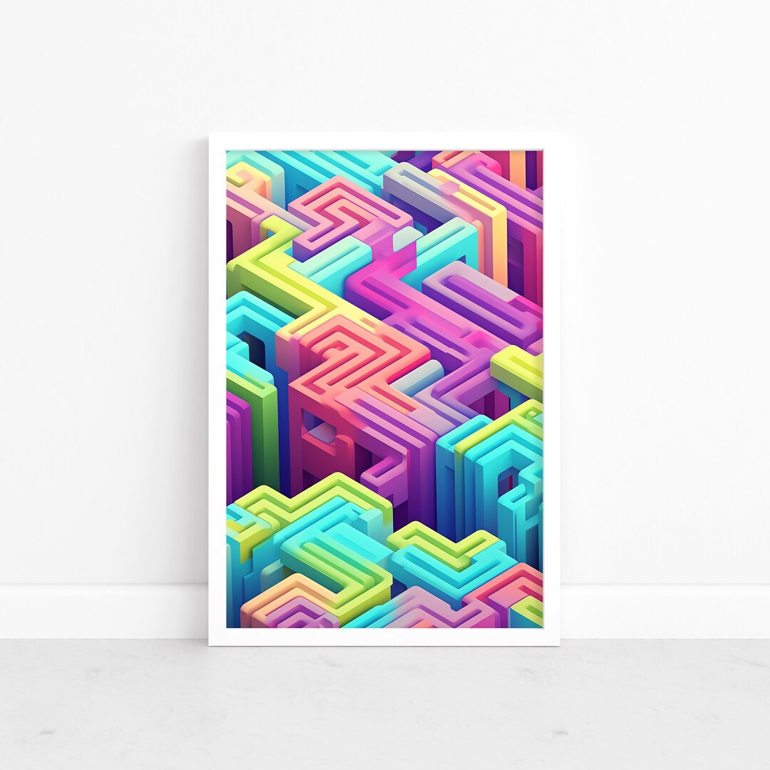 Galactic Wanderlust: Surreal Poster | Psychedelic 70s Art Print | Retro ...