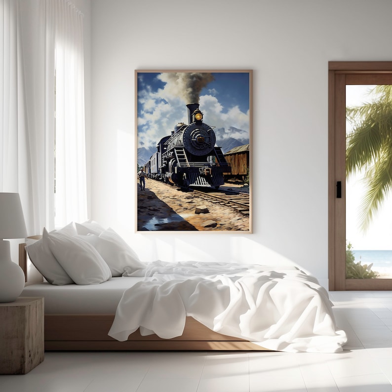 Vintage Frontier: Old West Train Poster Western Art Prints Classic ...