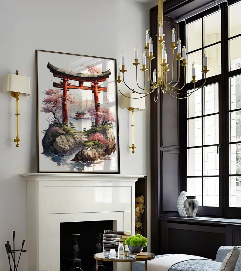 Spirit of the Torii Gate Poster | Authentic Japanese Watercolor ...