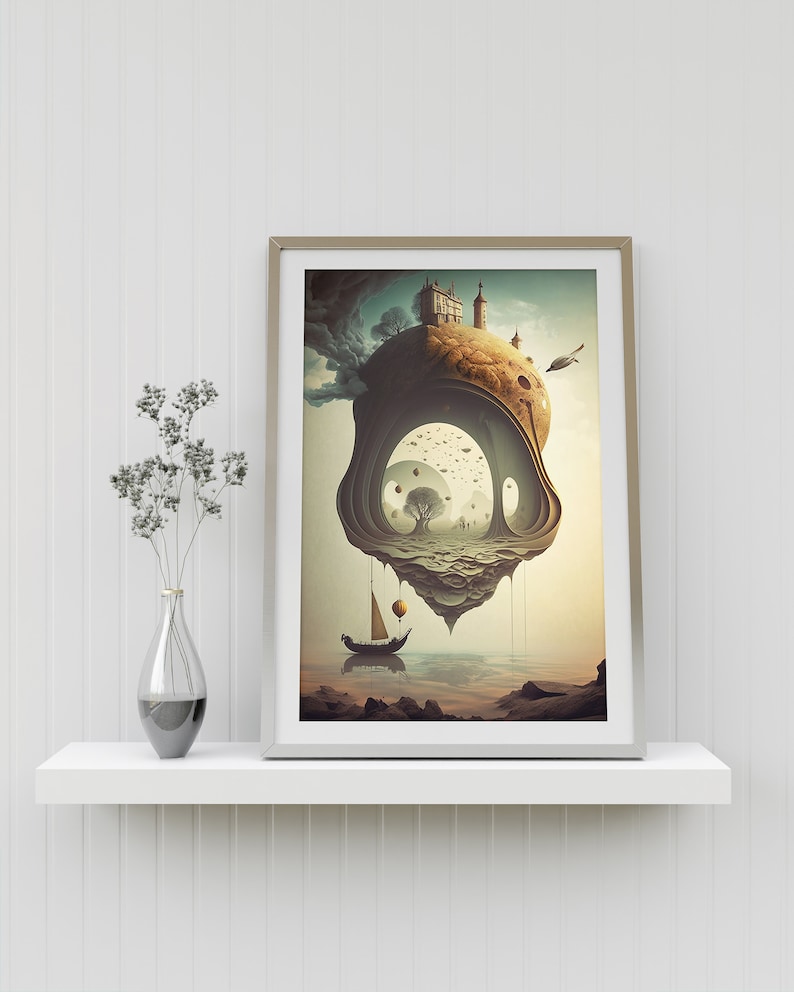 Surreal Poster | Surrealism Print Art | Surreal Art Wall Decor ...