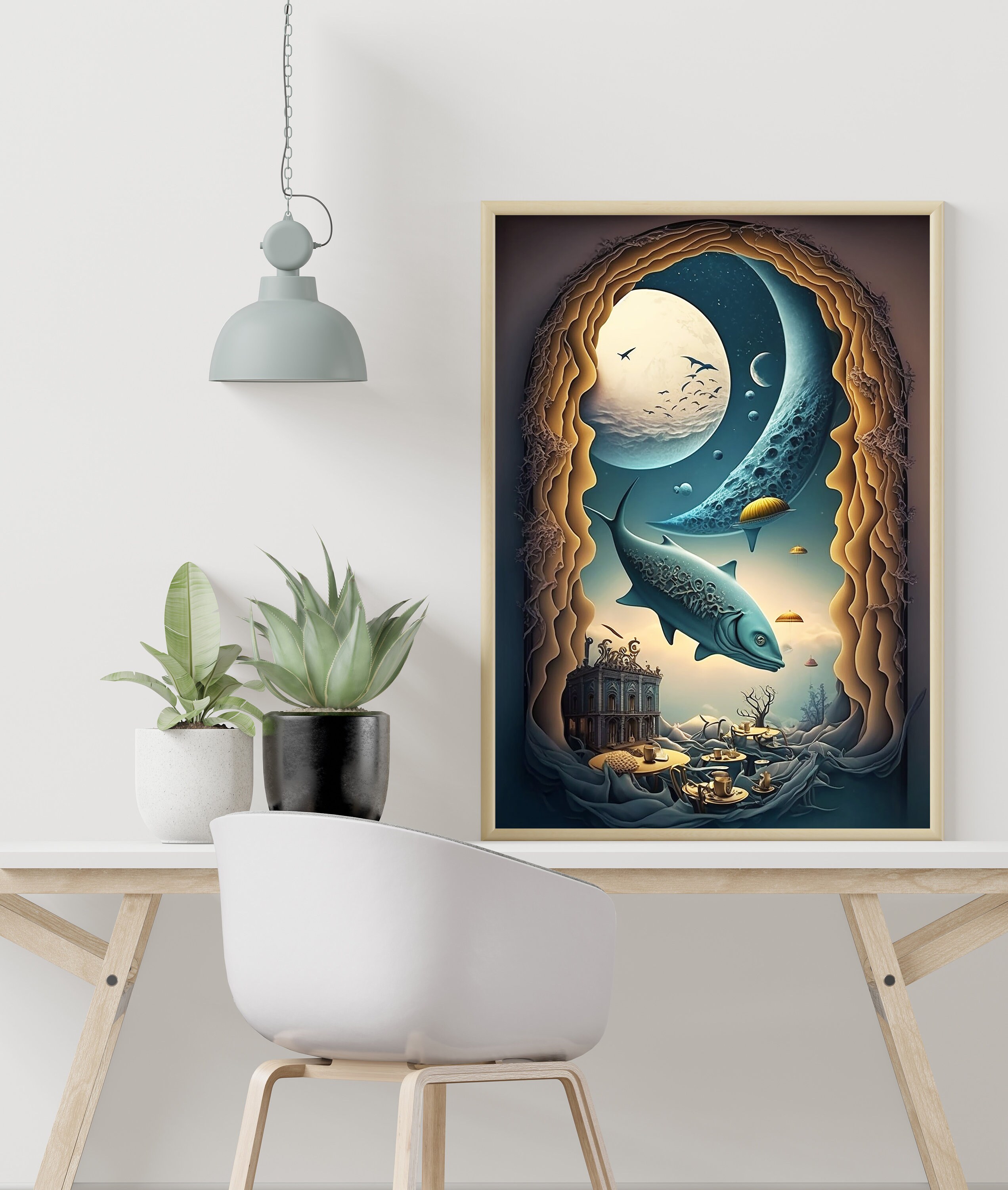 Surreal Poster Surrealism Print Art Surreal Art Wall Decor - Etsy