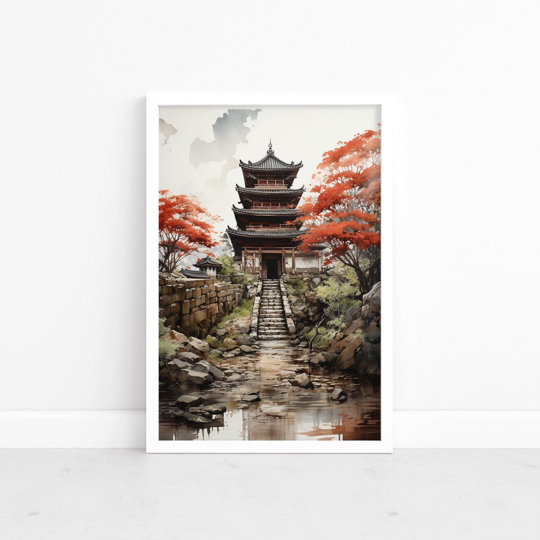 Tranquil Japanese Horizons: Japanese Landscape Poster | Japan Wall Art ...