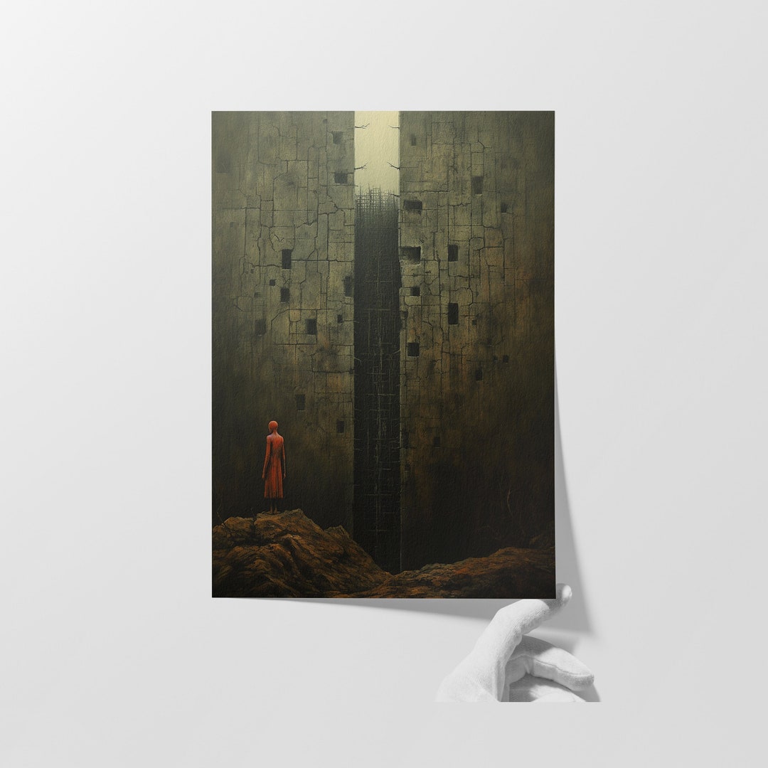 Mystic Shadows: Fine Art Giclée Print Surreal Artistry Dark Home Decor ...