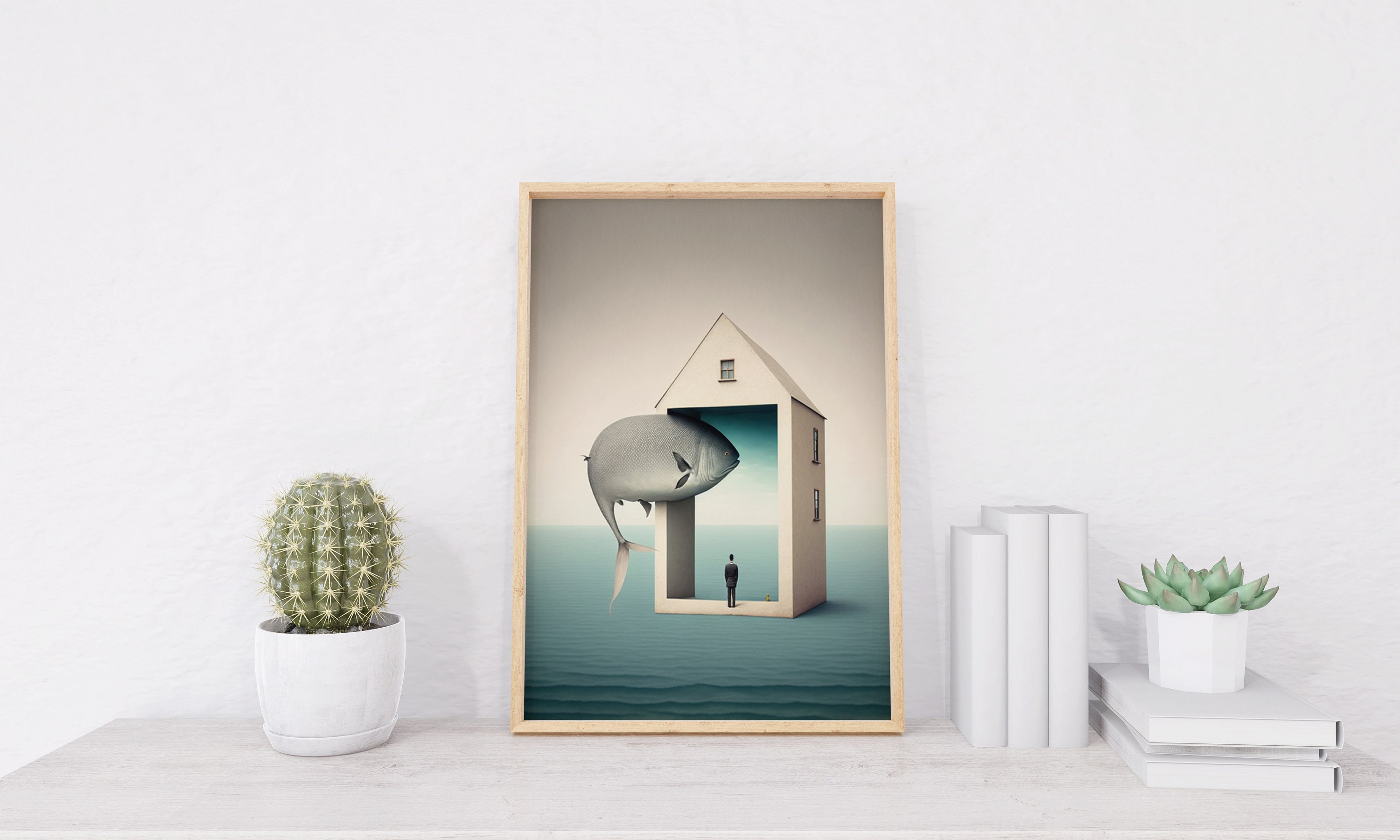 Surrealism Poster Surreal Art Wall Decor Surrealism Poster Illustration ...