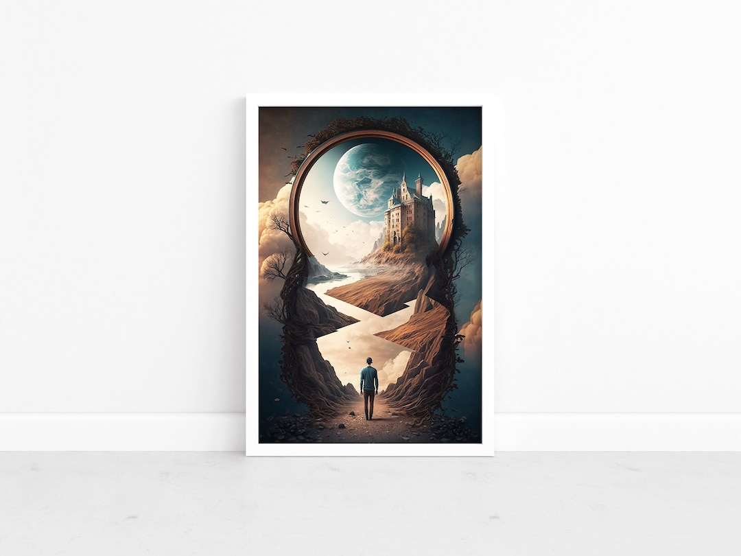Surreal Art Poster | Surrealism Print Art | Surreal Art Wall Decor ...