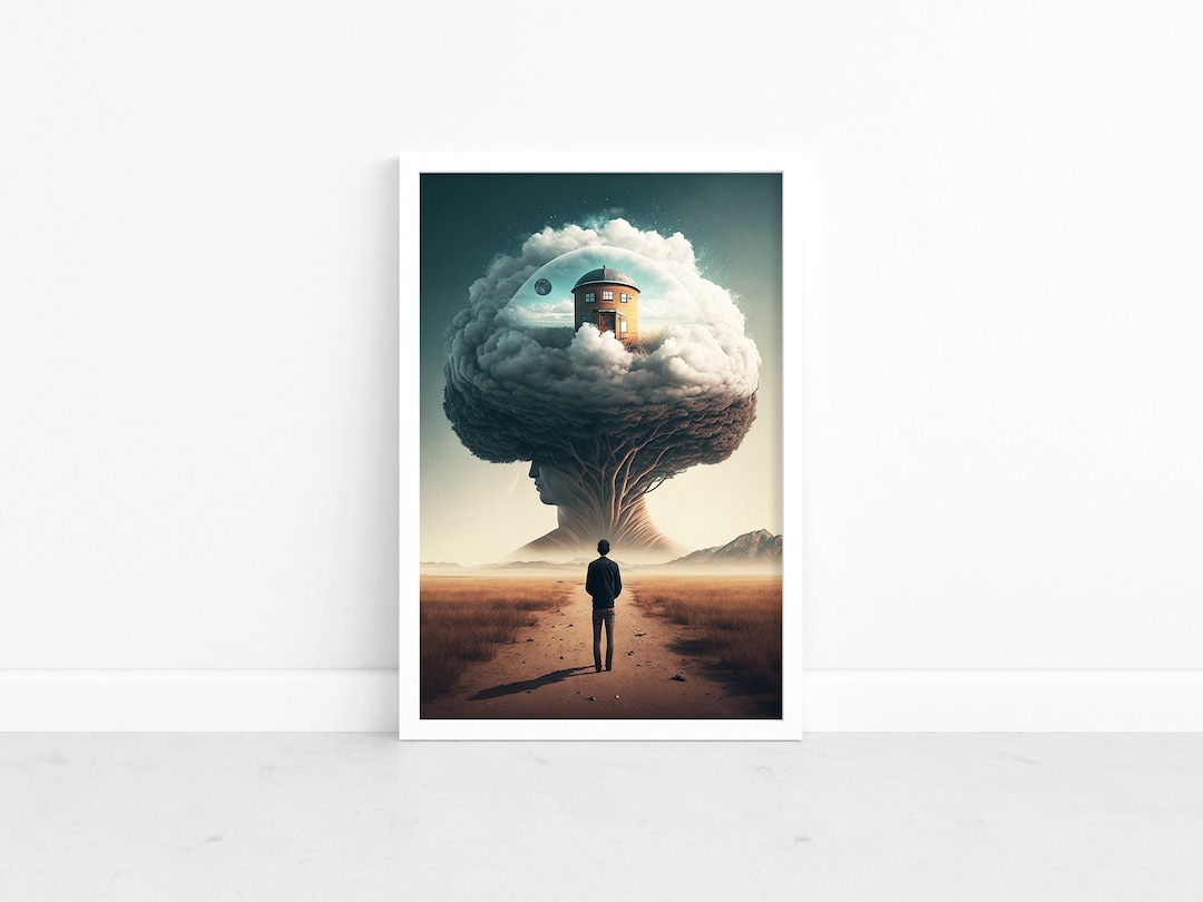 Surreal Art Poster | Surrealism Print Art | Surreal Art Wall Decor ...