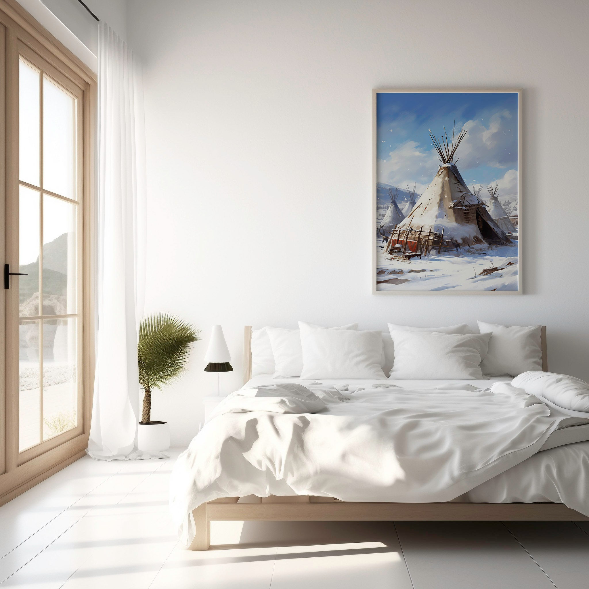 Native American Tipi Artistic Poster Indigenous Art Prints Southwestern ...