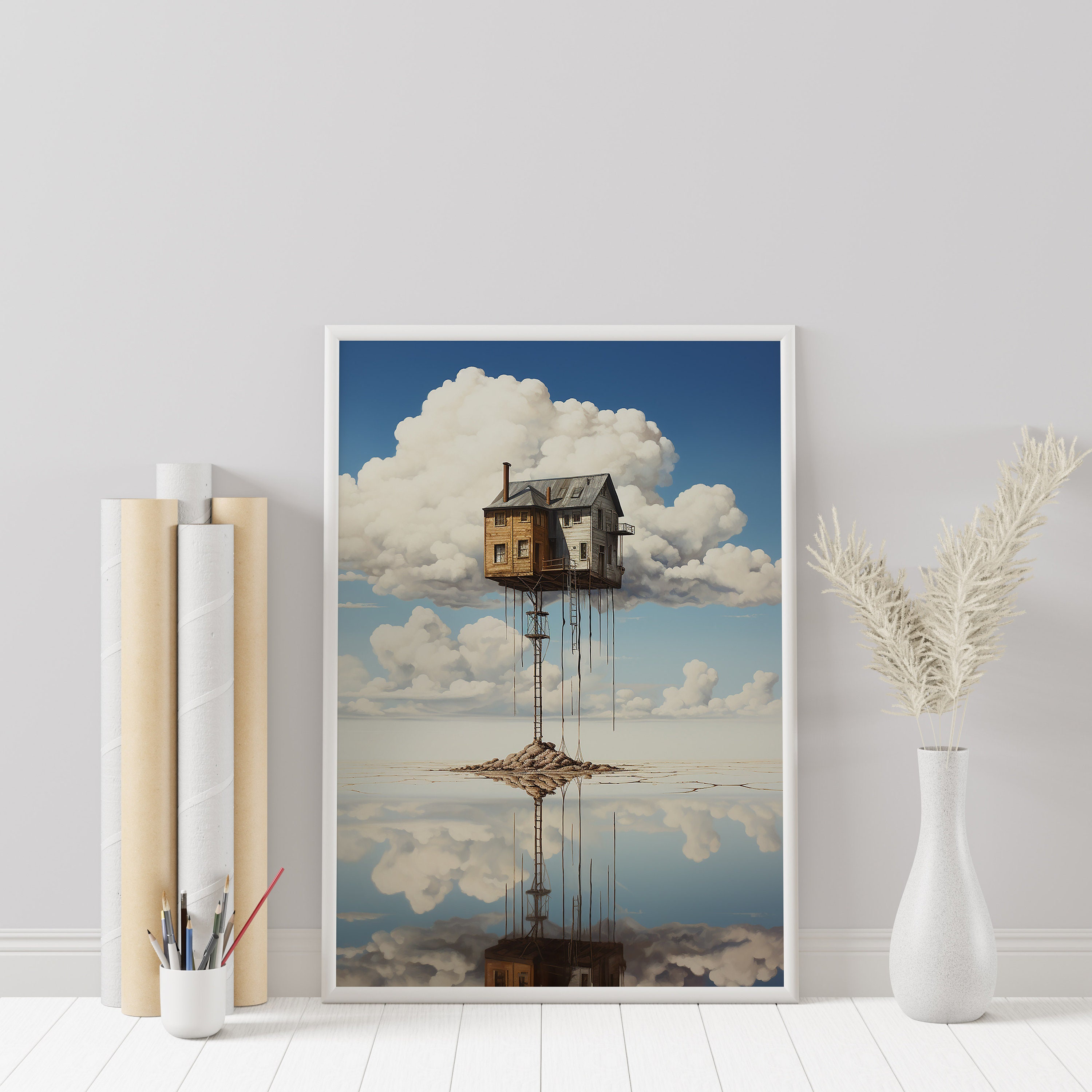 Abstract Dreamscape: Surreal Art Poster Surrealism Print Artwork Wall ...