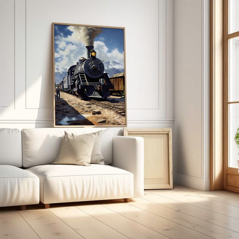 Vintage Frontier: Old West Train Poster Western Art Prints Classic ...