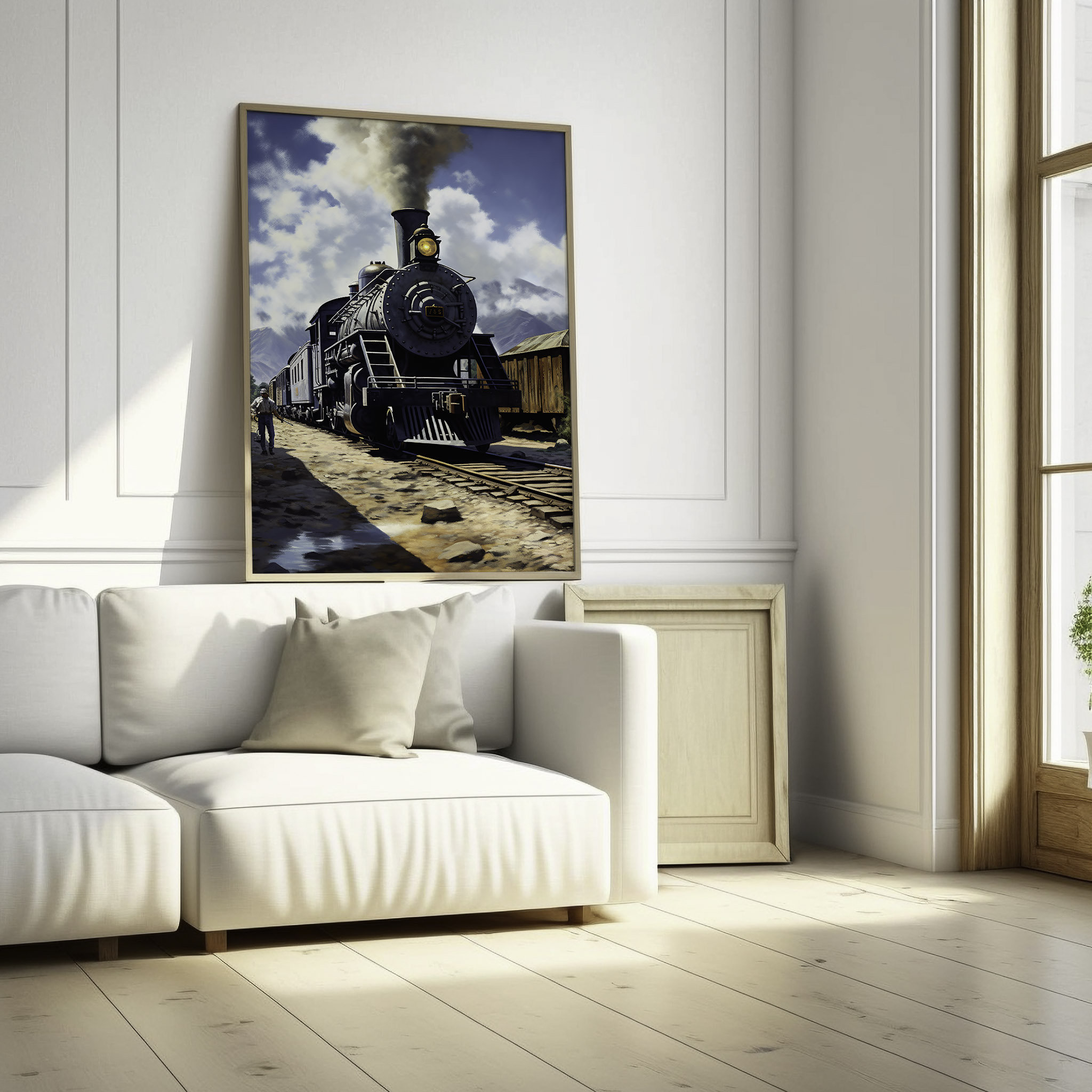 Vintage Frontier: Old West Train Poster Western Art Prints Classic ...