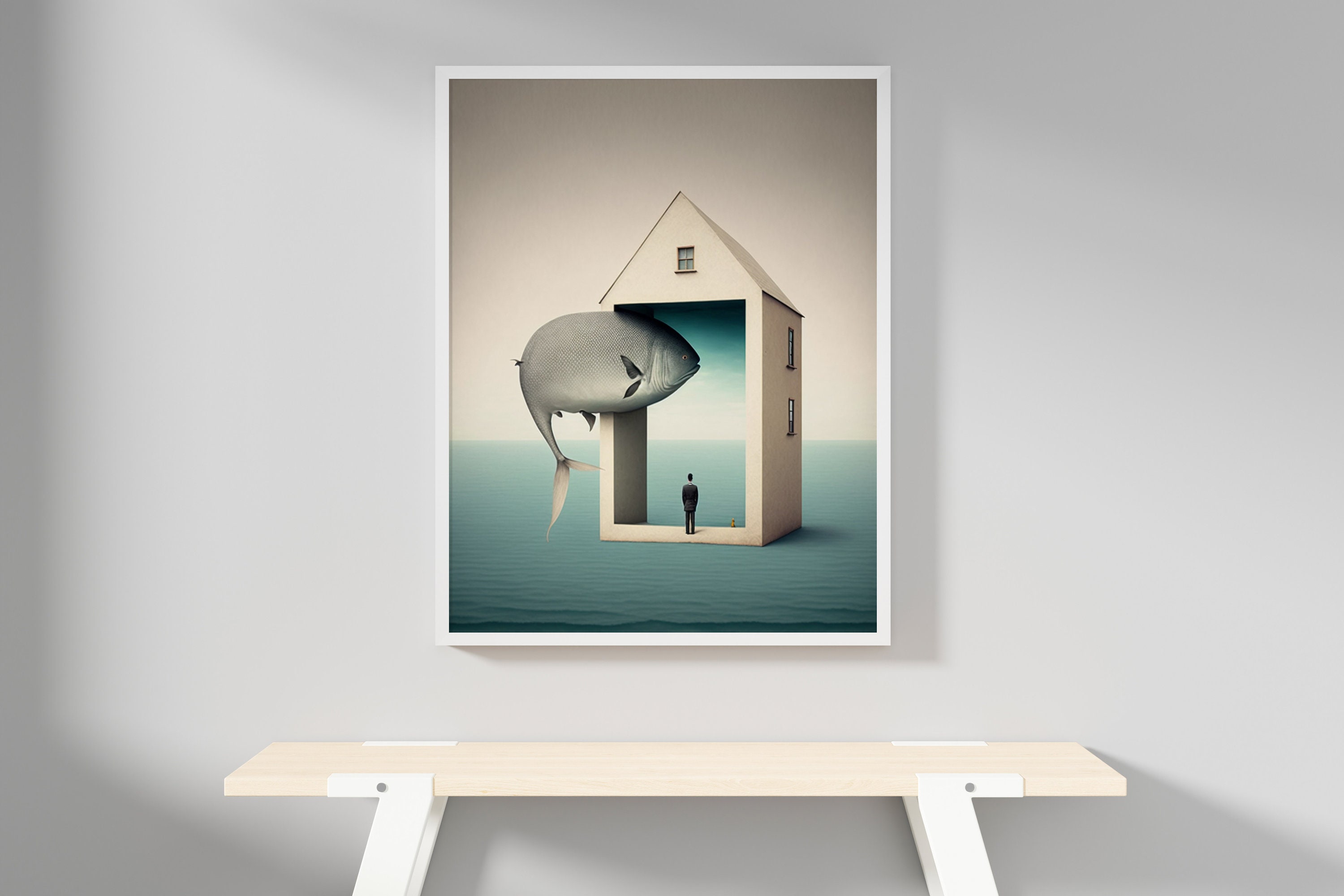 Surrealism Poster Surreal Art Wall Decor Surrealism Poster Illustration ...