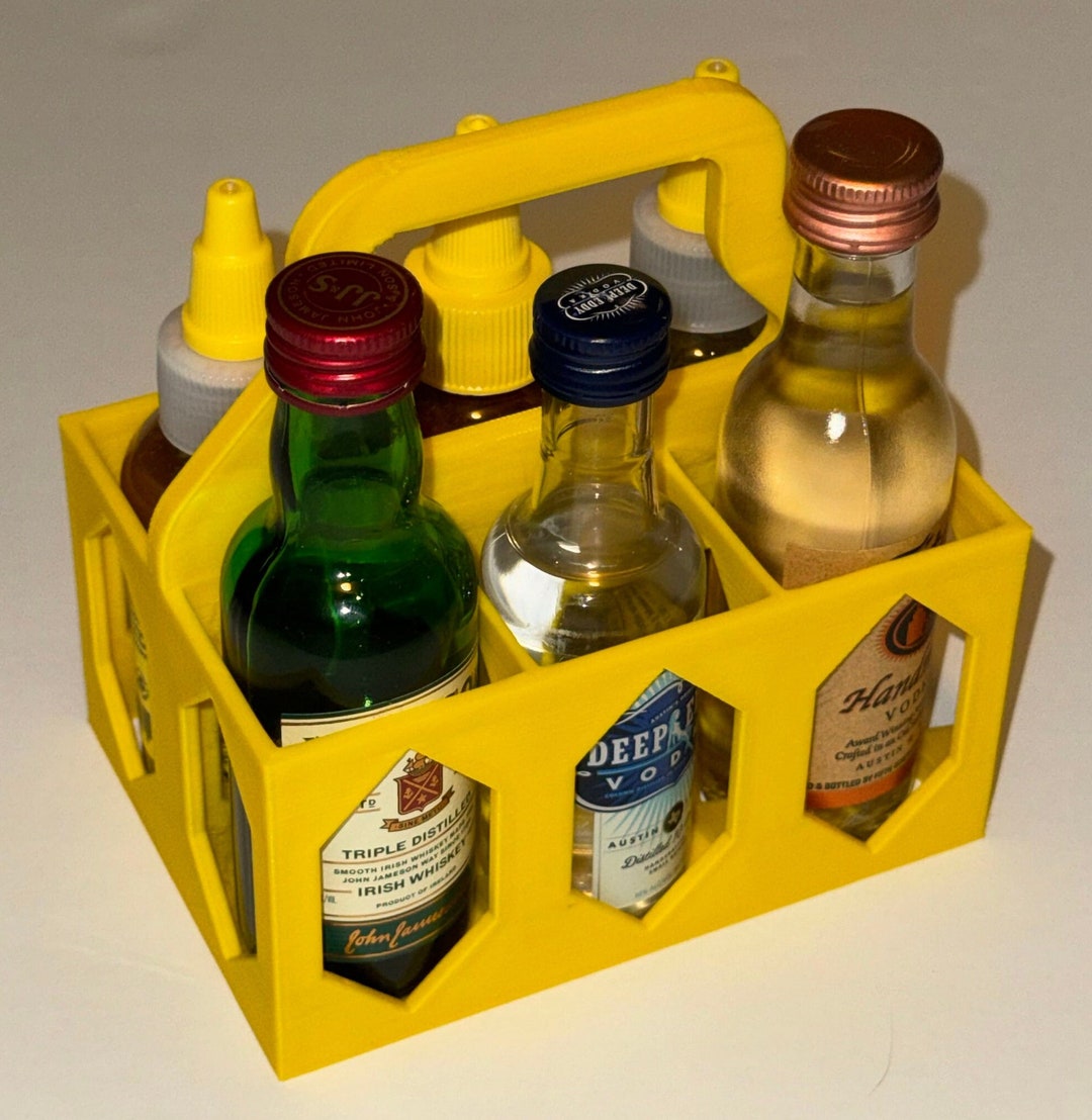 6-PACK Mini Liquor Bottle Holder - Personalized - Etsy