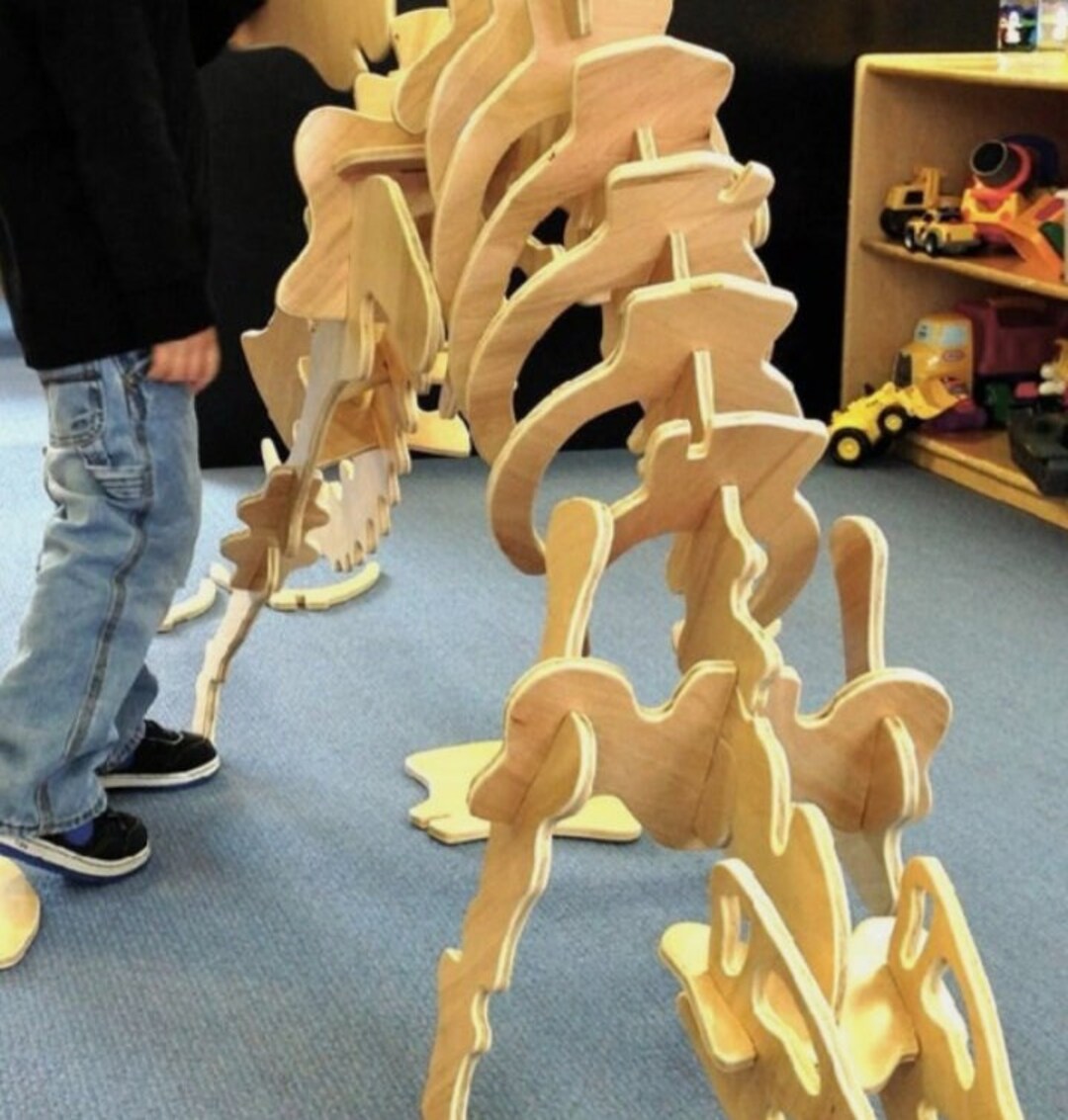 Gigantic Stegosaurus Wood Dinosaur Skeleton Puzzle. We Offer Two ...