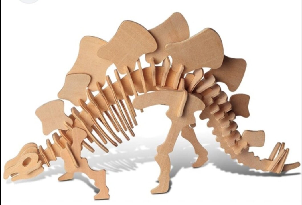 Gigantic Stegosaurus Wood Dinosaur Skeleton Puzzle. We Offer Two ...