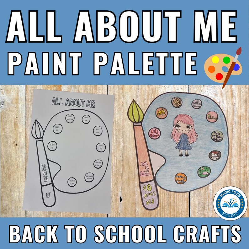All About Me Printable, First Day of School Activity, Back to School ...