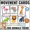 Sensory Breaks Animal Walk Cards Sensory Cards Kids Cards - Etsy