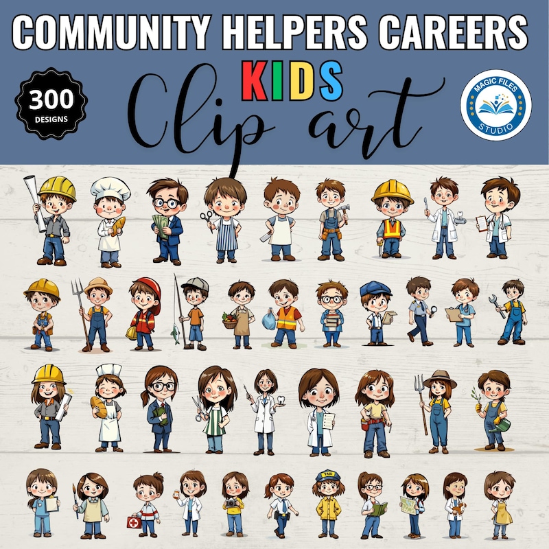 Community Helpers Clipart - Etsy