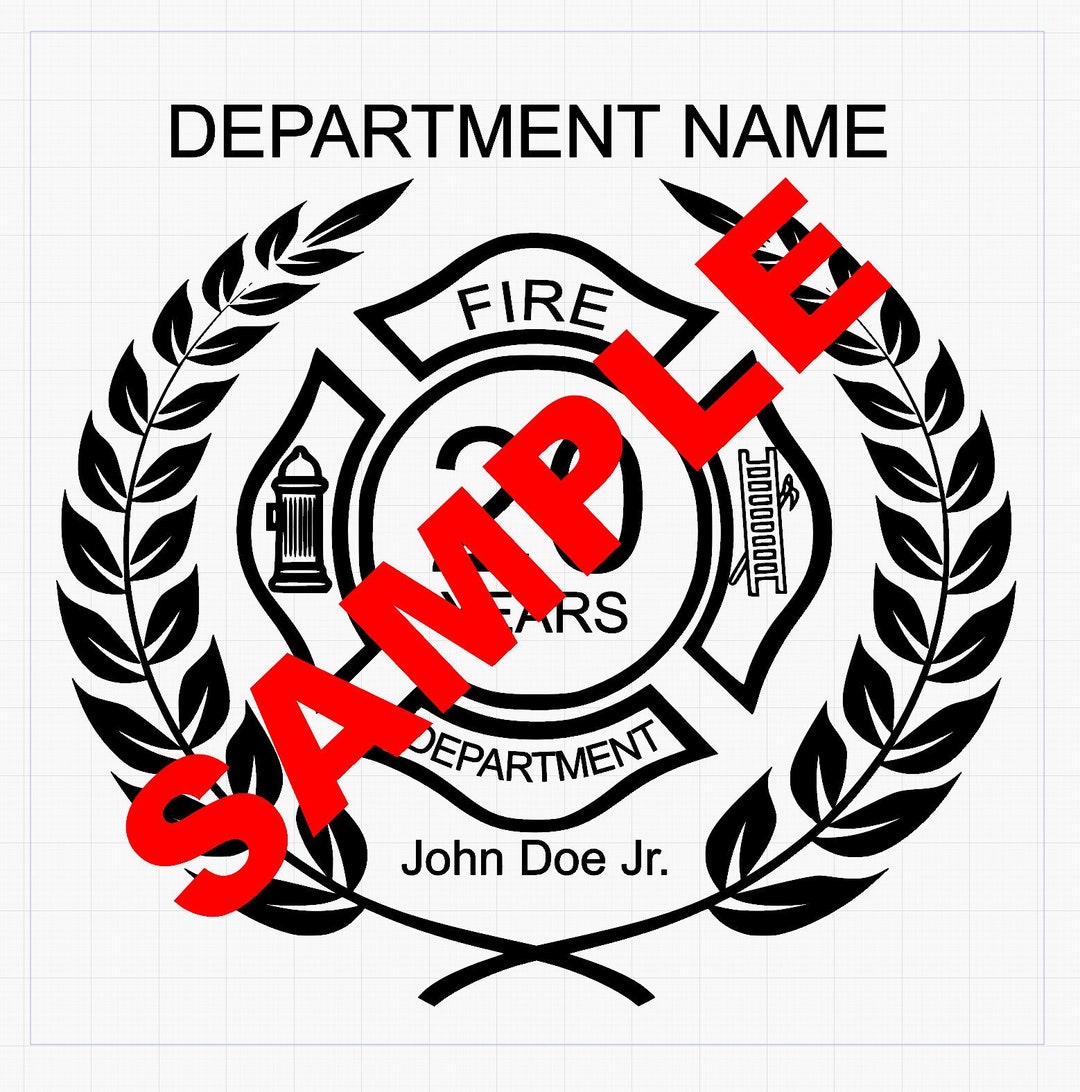 Lightburn Fire Department Service Award Template - Etsy