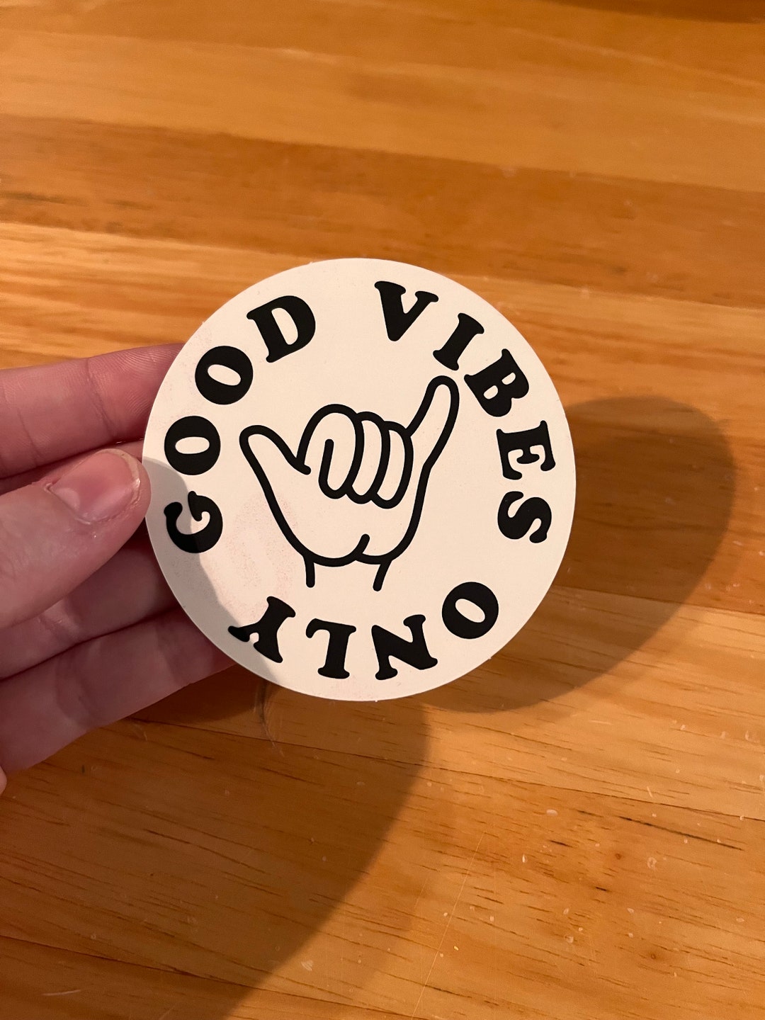 GOOD VIBES ONLY Vinyl Sticker - Etsy
