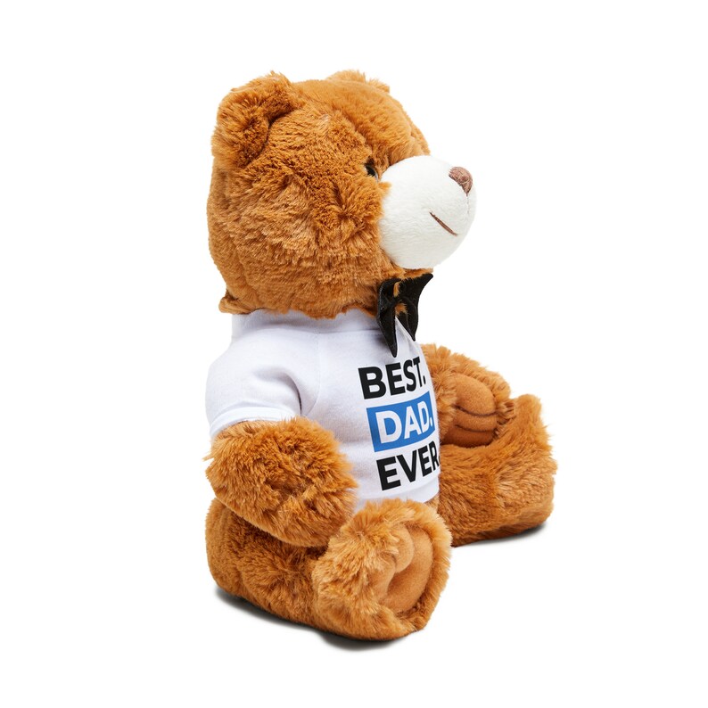 Best Dad Ever Teddy Bear With T-shirt, Gift for Dad, Fathers Day Gift ...