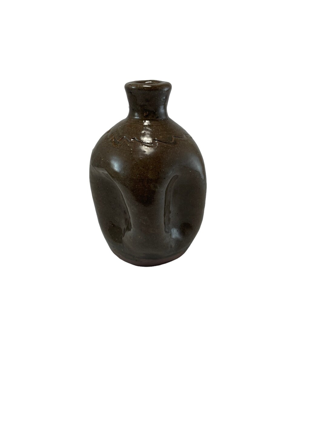 Vintage Pinched Vase BB Craig Vale North Carolina Handmade Pottery - Etsy