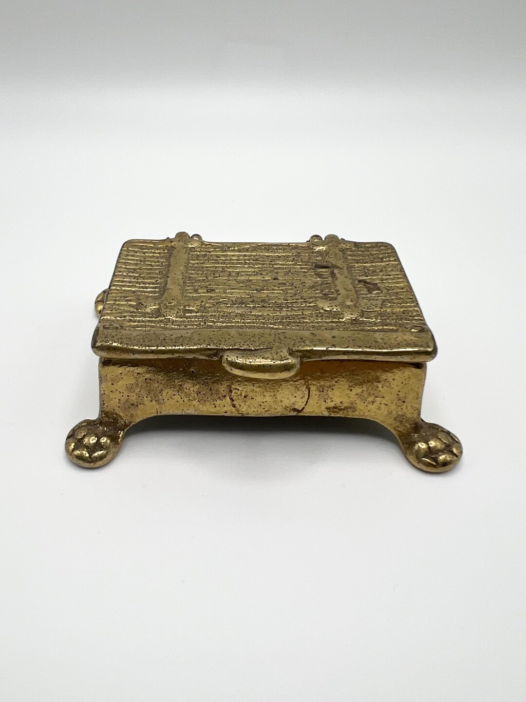 Vintage British Peerage Brand Brass Box - Etsy