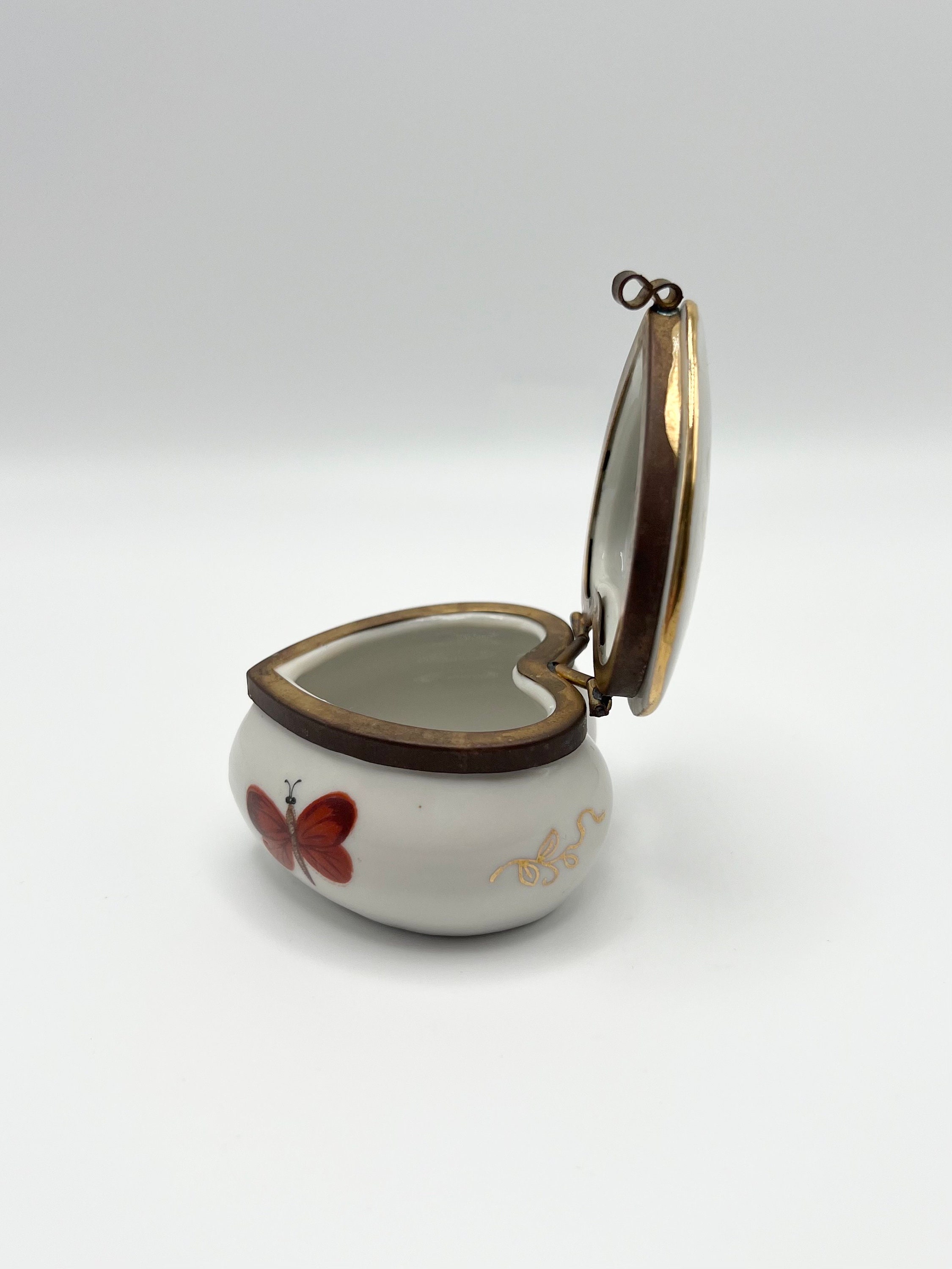 Vintage Ardalt Japan Heart Shaped Trinket Box - Etsy