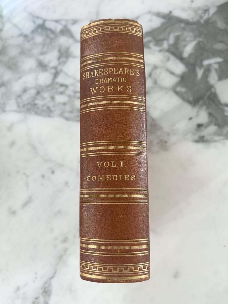 1881 Shakespeare’s Dramatic Works Volume 1: Comedies - Etsy