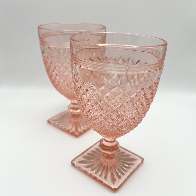 Pink Goblets - Etsy